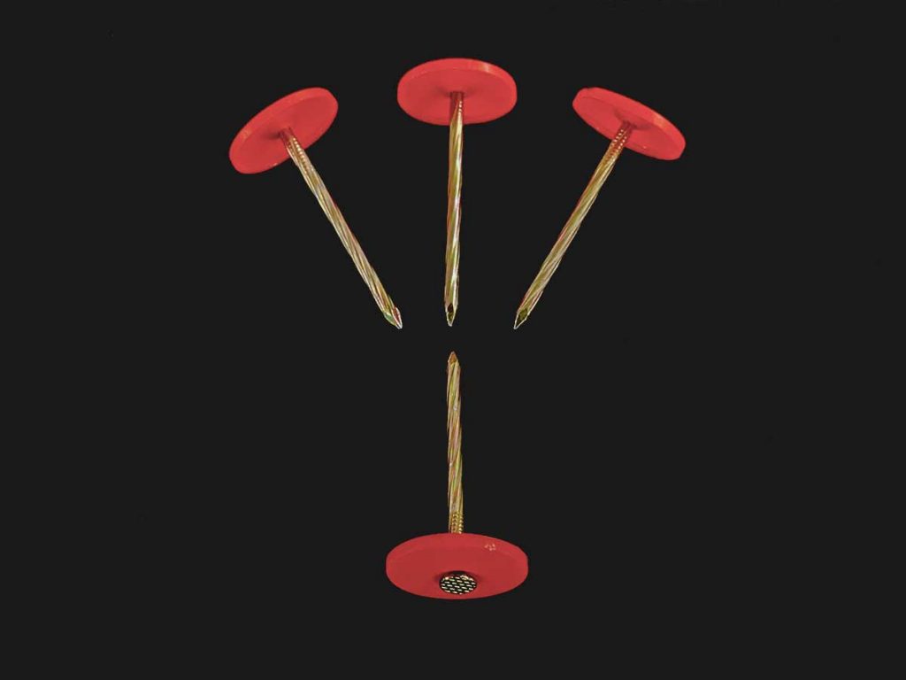 Plastic Cap with 2'' Twisted Shank Nails - PCN-200 - EIFS Insulation ...